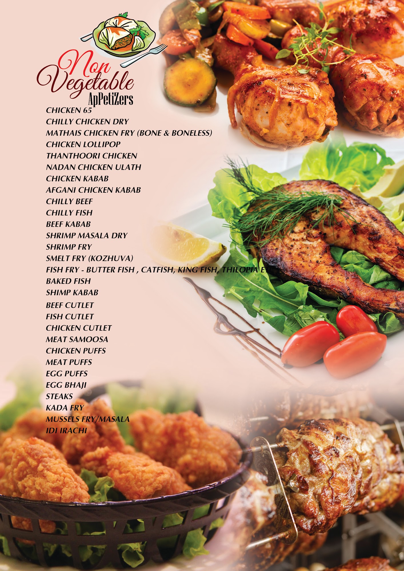 Menu - Elite Indian Catering