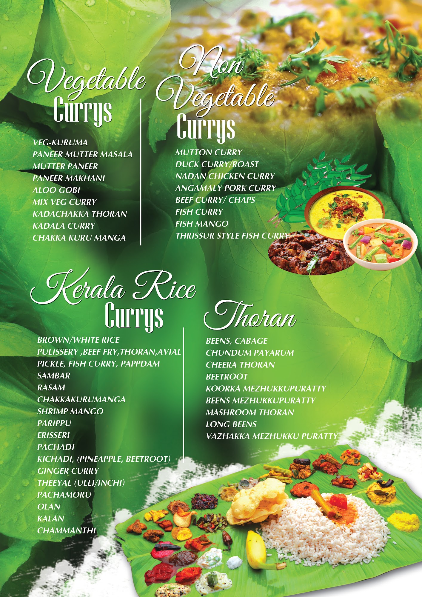Menu - Elite Indian Catering